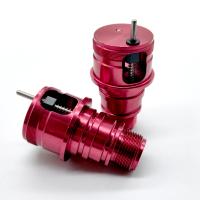 China CNC Machined Aluminum Air Valve with Spring and Pin – Red Anodized Shock Absorber Pressure Relief Valve for sale