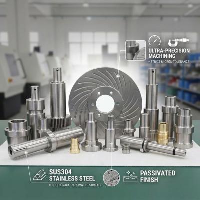 China Precision Stainless Steel 304 CNC Turning Pump Body for Food Grade Fluid Transfer OEM ISO9001 for sale