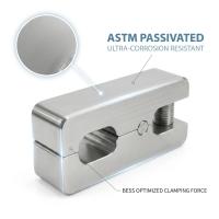 China Precision CNC Machined Stainless Steel Battery Clamp ASTM A967 Passivation BESS Energy Storage for sale