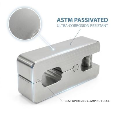 China Precision CNC Machined Stainless Steel Battery Clamp ASTM A967 Passivation BESS Energy Storage for sale