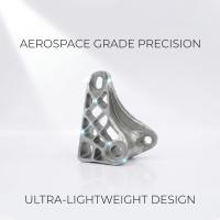China Precision CNC Machined Titanium Aerospace Structural Bracket with Thin Wall 0.8mm 5-Axis Capability for sale