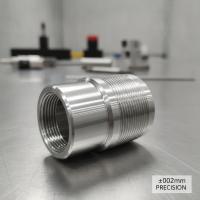 China OEM CNC Turning Aluminum Connector Fitting Custom Thread Polished Finish ±0.02mm Precision for sale