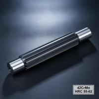 China Precision CNC Turning Alloy Steel 42CrMo Spline Shaft with Carburizing Treatment HRC 55-62 for sale