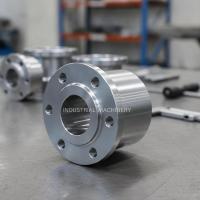 China Custom CNC Turning Carbon Steel Flange Bushing Zinc Plating Corrosion Protection Industrial Machinery for sale