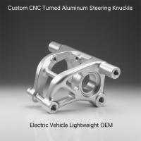 China Custom CNC Turned Aluminum Steering Knuckle Complex Geometry 5-Axis Electric Vehicle Lightweight OEM for sale