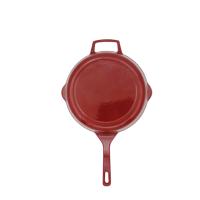 China Multifunctional Enamel Coated Frying Pan 26cm For Camping Cooking for sale