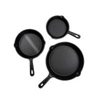 China 6/8/10 Inch Cast Iron Skillet Pan With Long Handle For Home And Outdoor for sale