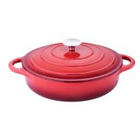 China Chef Enameled Oval Dutch Oven With Lid Size 30cm 4.2/5.5kg for sale