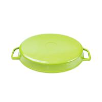 China OEM Cast Iron Oval Baking Dish Easy lifting for Induction Stove tops for sale