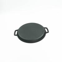 China Pre Seasoned Cast Iron Frying Pan 30/35cm Cast Iron Grill Pan for sale