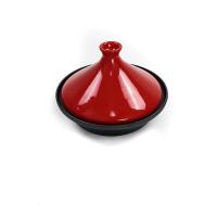 China 3.3 QT Enameled Cast Iron Tajine Cooking Pot Safe Stovetop for sale