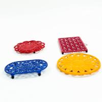 China 18x0.9cm Professional Cast Iron Burger Press 7 Inch Pre Seasoned for sale