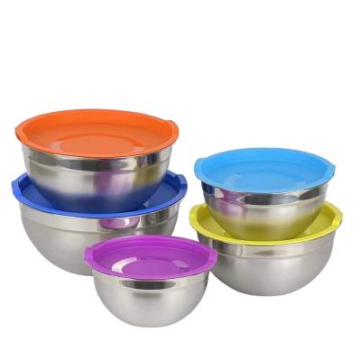 China Lightweight Stainless Steel Cookware Sets 0.4L-4L Stainless Steel Salad Bowl for sale