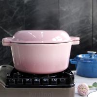 China OEM ODM Cast Iron Casserole Dutch Oven With Skillet Lid Height 11.5cm for sale