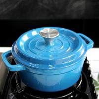 China 2/2.5/2.8/3.8/4.8L Enameled Cast Iron Braiser For Daily Use for sale
