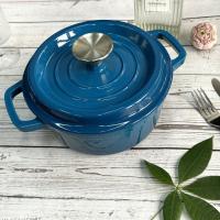 China 2/2.5/2.8/3.8/4.8L Enameled Cast Iron Braiser For Daily Use for sale