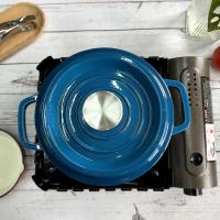 China 2/2.5/2.8/3.8/4.8L Enameled Cast Iron Braiser For Daily Use for sale