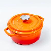 China Country Design Eco Friendly Cast Iron Dutch Oven With Two Handles for sale