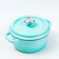 China 24cm Duracast Cast Iron Dutch Oven Pot With Lid Excellent Heat Retention for sale