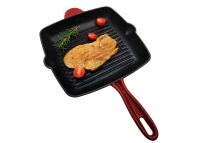 China Green Enameled Cast Iron Skillet Pan Non Stick Cast Iron Deep Fryer for sale