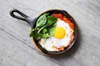 China Round Cast Iron Non Stick Frying Pan 8-10 Inches For High Heat Cooking for sale