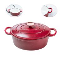 China Enameled Coating Cast Iron Baking Pan Casserole With Skillet for sale