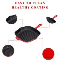 China Enameled Coating Cast Iron Baking Pan Casserole With Skillet for sale