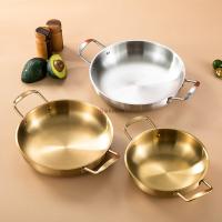 China Gloden 304 Stainless Steel Stock Pot Non Stick Surface For Easier Cleaning for sale