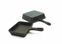 China Cast Iron Deep Frying Pan With Lid Burn Proof 0.7/0.9kg for sale