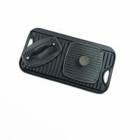 China 51.2*26.5cm Cast Iron Grill Griddle Bbq Griddle Pan With Press for sale