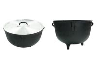China OEM ODM Cast Iron Dutch Oven With Wooden Lid ISO9005 SGS for sale