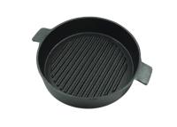 China OEM ODM Cast Iron Frying Pan 24.5/26.5cm BSCI For Induction Stove Tops for sale