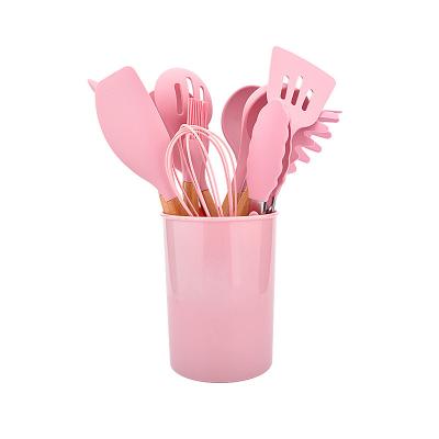 China Nonstick Silicone Cooking Color Utensil Set Kitchen Tools Set for sale