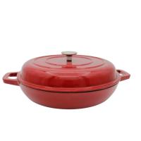 China Enameled Reliable Cast Iron Casserole Cast Iron Soup Pot 29/31cm for sale