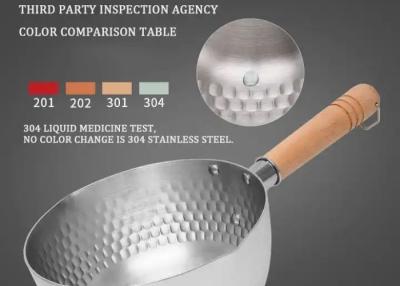 China 20/22cm Stainless Steel Cookware Sets 304 Stainless Steel Saucepan With Glass Lid for sale