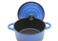 China Blue Enamel Casserole Dish With Lid For All Stove 3.8/5/5.3kg for sale