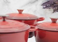 China Enamel Cast Iron Casserole Cast Iron Stew Pot For Kitchenware for sale