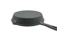 China Cast Iron Frying Pan : 8 Inch  Black Heat Distribution With Dual Handles Commercial-Grade for sale