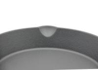 China Cast Iron Frying Pan : 8 Inch  Black Heat Distribution With Dual Handles Commercial-Grade for sale