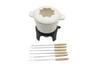 China Custom Enamel Coating Cheese Fondue Pots 1.5 Quart Non Stick for sale