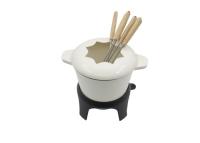 China Custom Enamel Coating Cheese Fondue Pots 1.5 Quart Non Stick for sale