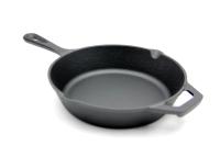 China Cast Iron Frying Pan : 8 Inch  Black Heat Distribution With Dual Handles Commercial-Grade for sale