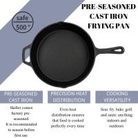 China Heavy Duty Durable 10 Inch Cast Iron Skillet With Helper Handle - for sale