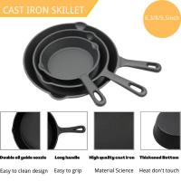 China 10 Inch Cast Iron Skillet Pan For Searing, Baking , Frying -Pre-Seasoned for sale