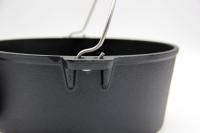 China Pre-Seasoned 6kg Cast Iron Campfire Dutch Oven With Lid - 5.5 Quart Round Cast Iron Pot For Outdoor Cooking, Stovetop, And Oven Use for sale