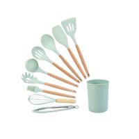 China OEM BSCI Kitchen Cookware Accessories Silicone Kitchen Utensil Set for sale