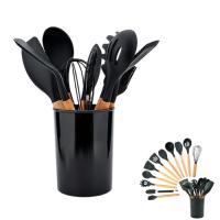 China Kitchen Gadgets Silicone Spatula Spoon With Non Stick Surface for sale