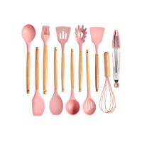 China Customized Kitchen Cookware Accessories Silicone Kitchen Utensils With Holder for sale