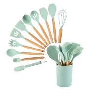 China OEM BSCI Kitchen Cookware Accessories Silicone Kitchen Utensil Set for sale