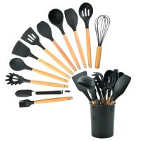 China Nonstick Kitchen Cookware Accessories Utensil Set With Long Handle for sale